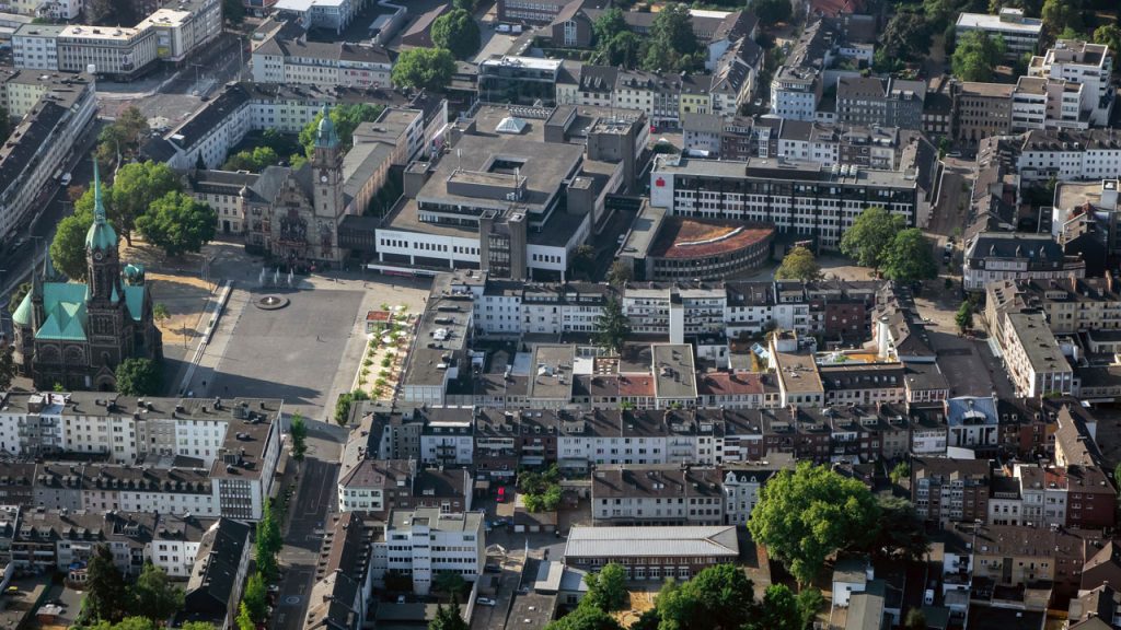 2016 Januar / Marktplatz Rheydt - MG von oben